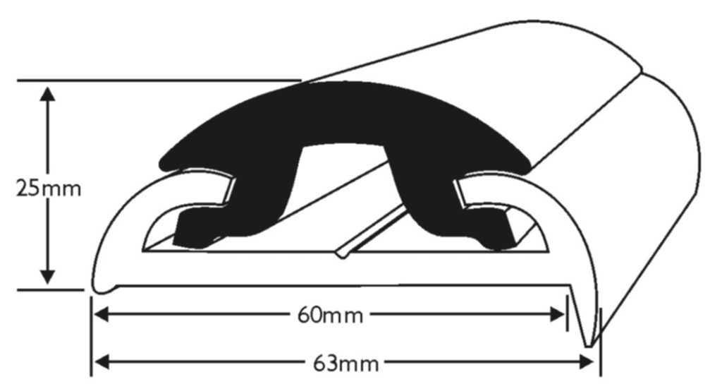PVC 180 Fender Insert - Wilks Marine Fendering